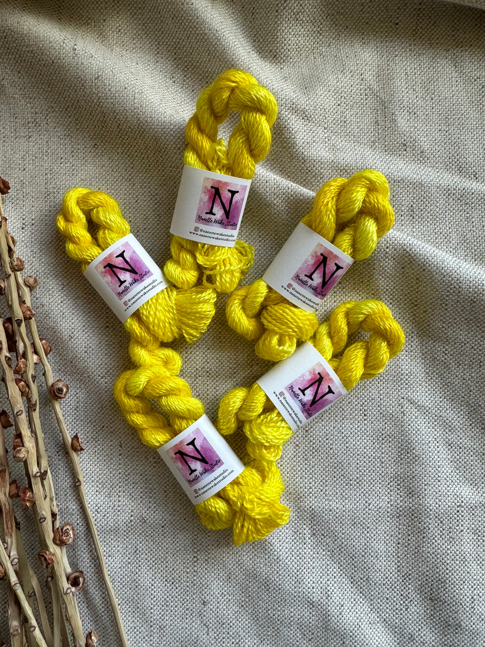 Shades of Yellow Embroidery Thread – Nanette Wake Studio