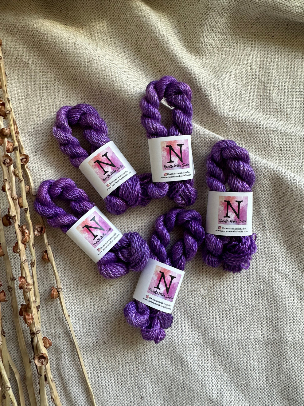 Shades of Purple Embroidery Thread – Nanette Wake Studio