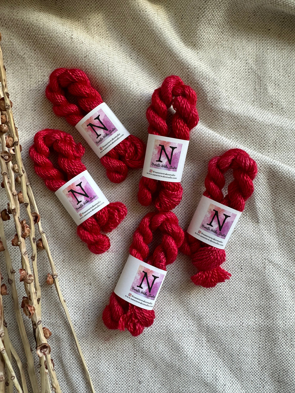 Shades of Red Embroidery Thread – Nanette Wake Studio