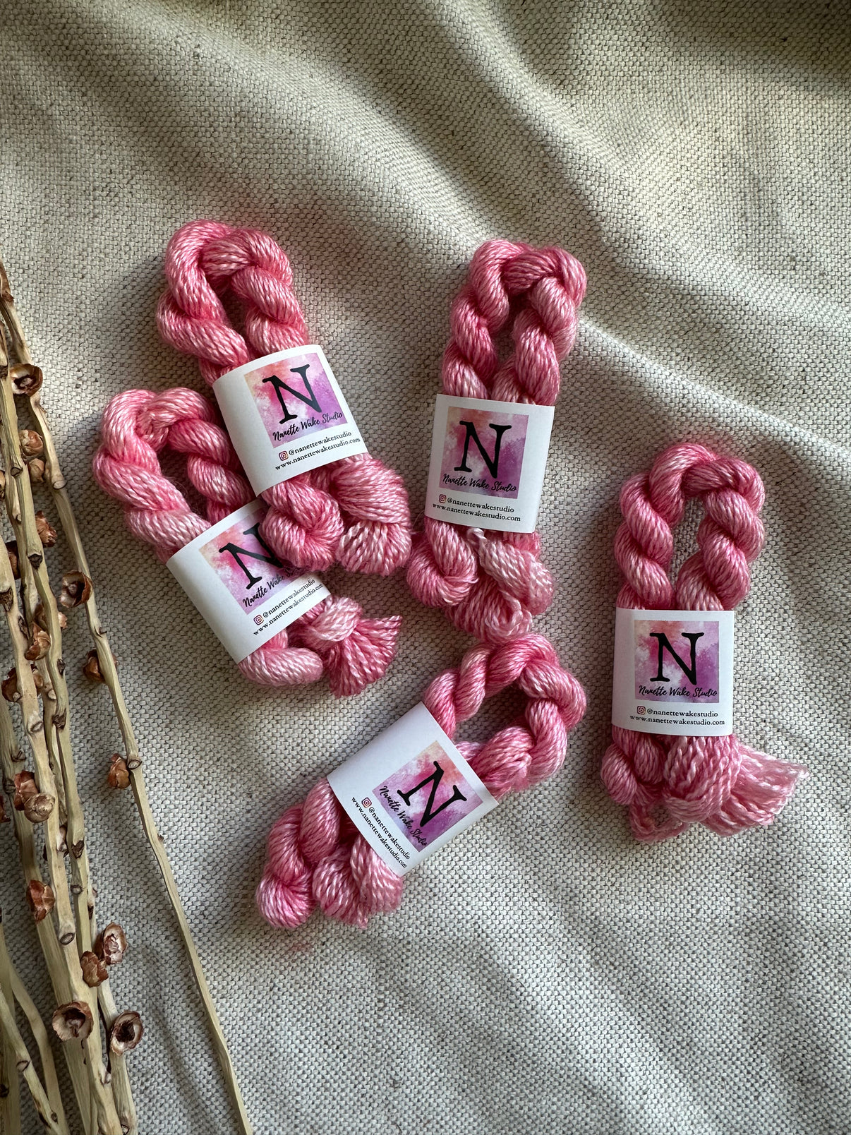 Shades of Pink Embroidery Thread – Nanette Wake Studio